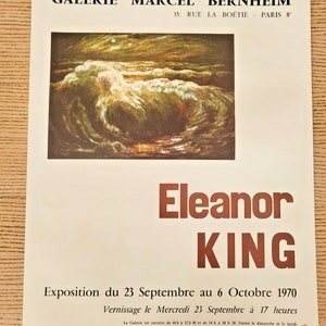 Eleanor King - Original Exhibition Poster - Marcel Bernheim Gallery ...
