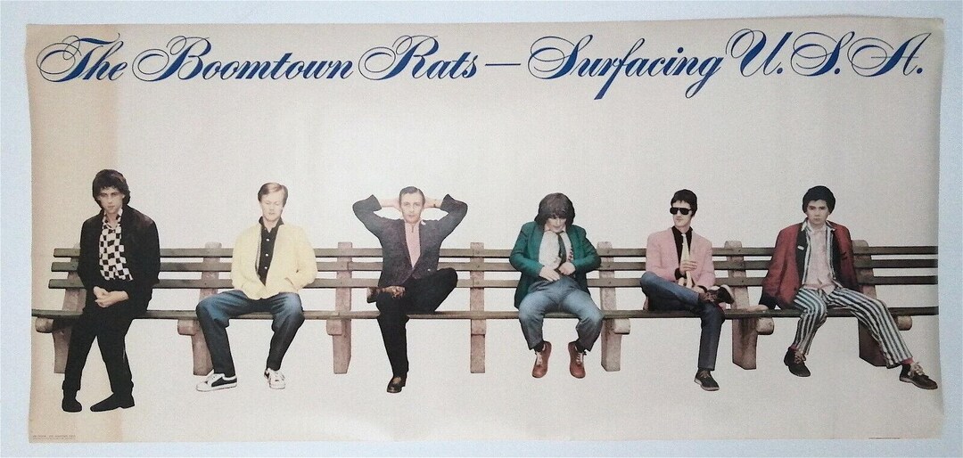 The Boomtown Rats - Original Promotional Poster - Very Rare – 1980 - Etsy