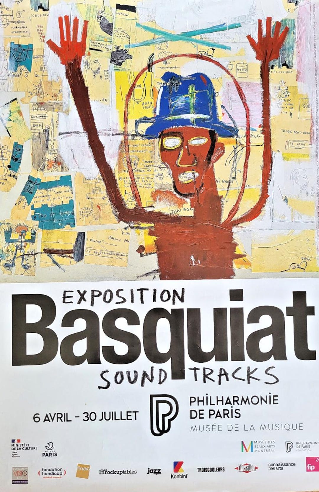 Basquiat Soundtracks - Original Exhibition Poster - Philarmonie Paris ...