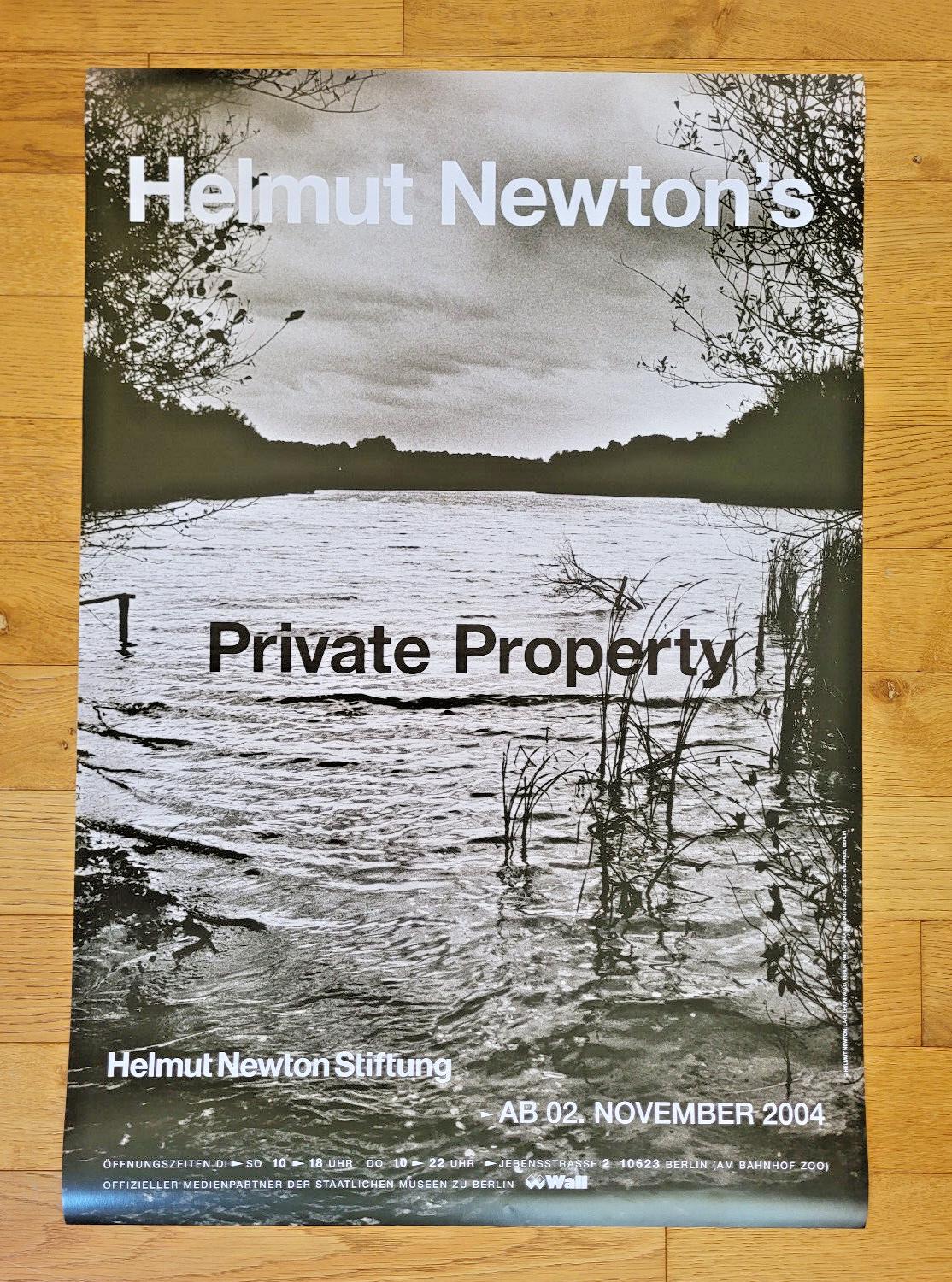 Helmut Newton - Poster Original Exhibition - Private Property - Berlin ...