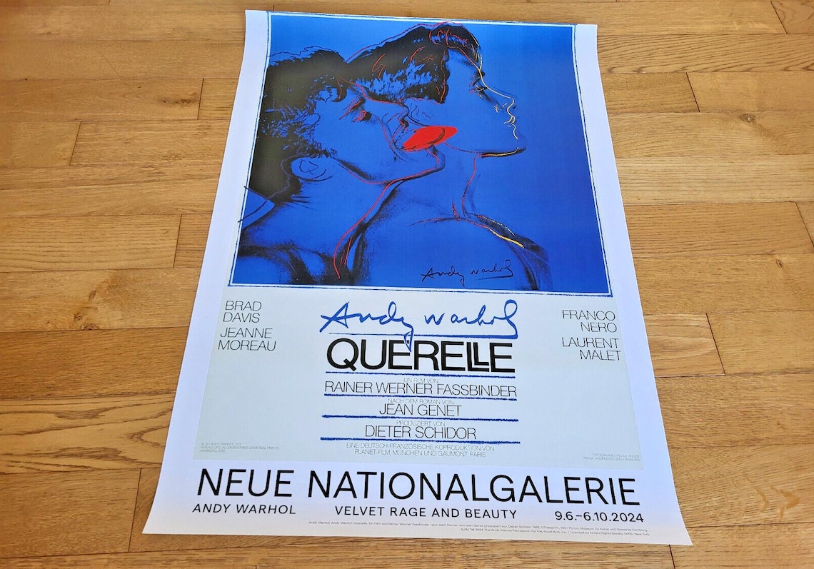 Andy Warhol Poster Original Exhibition Quarrel Fassbinder Berlin - Etsy