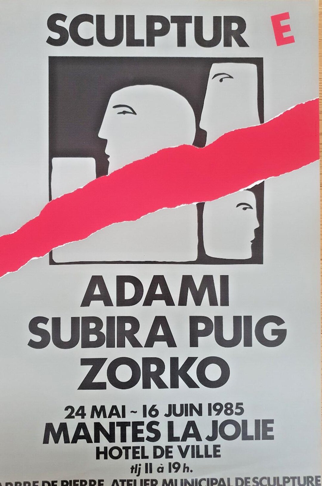Adami - Subira Puig Zorko - Original Exhibition Poster - Mantes La ...