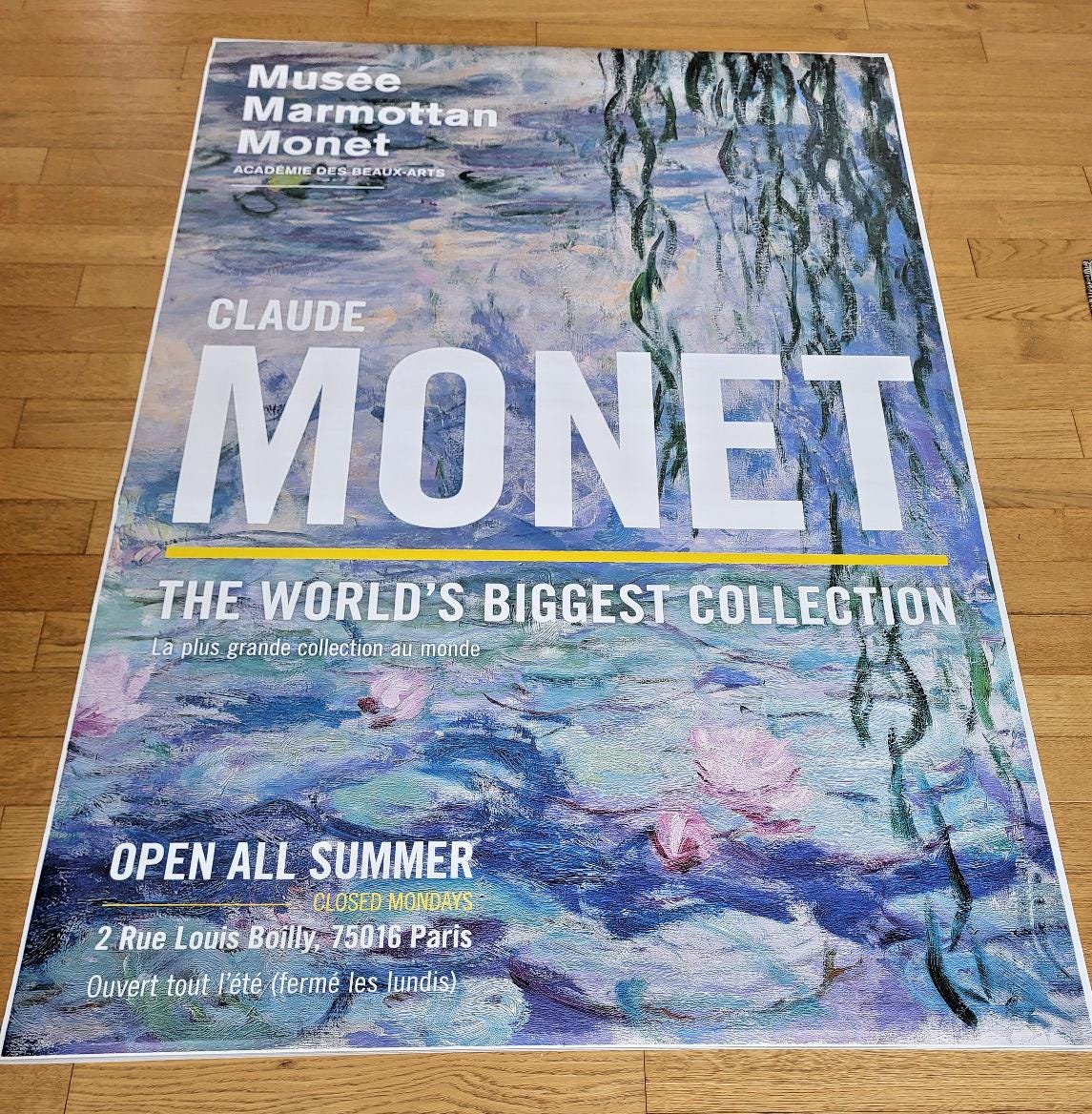 Monet - Original Poster - Nympheas - Musee Monet Marmottan Paris - 69 ...