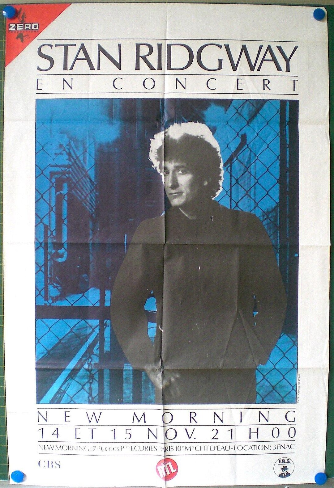 Stan Ridgway – Original Concert Poster – New Morning - Paris - Poster ...