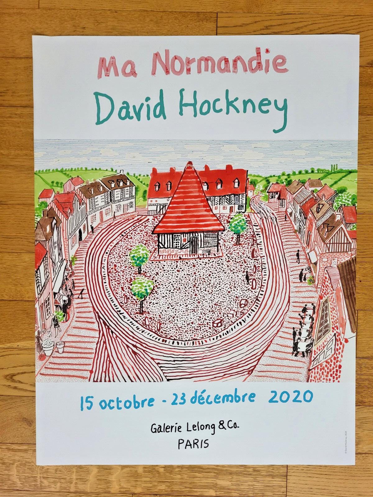David Hockney - Original Exhibition Poster - Lelong Gallery Paris ...