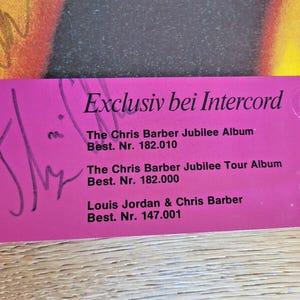 The Chris Barber Band & Pete York Poster Original Signee 70'S Rare - Etsy