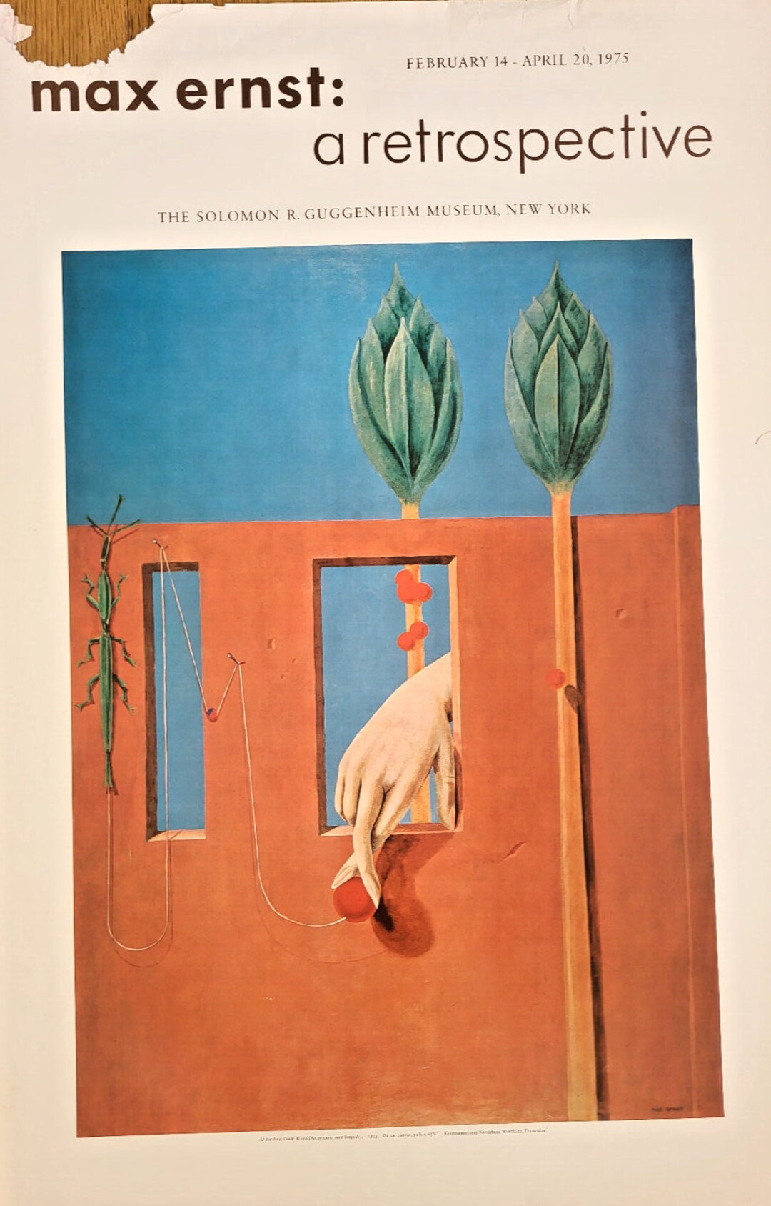 Max Ernst - Poster Original Exhibition - Guggenheim New York - Rare ...