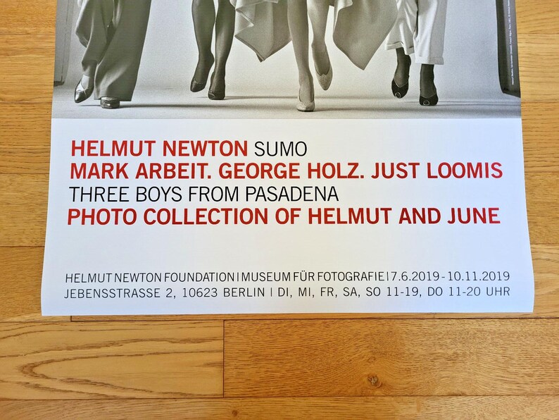 Helmut Newton Poster Original Exhibition Sumo Sie Kommen Berlin 2019 ...