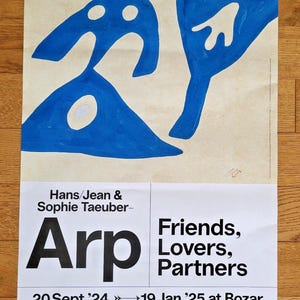 Jean Arp - Original Exhibition Poster - Bozar - Brussels - 2024 - Etsy