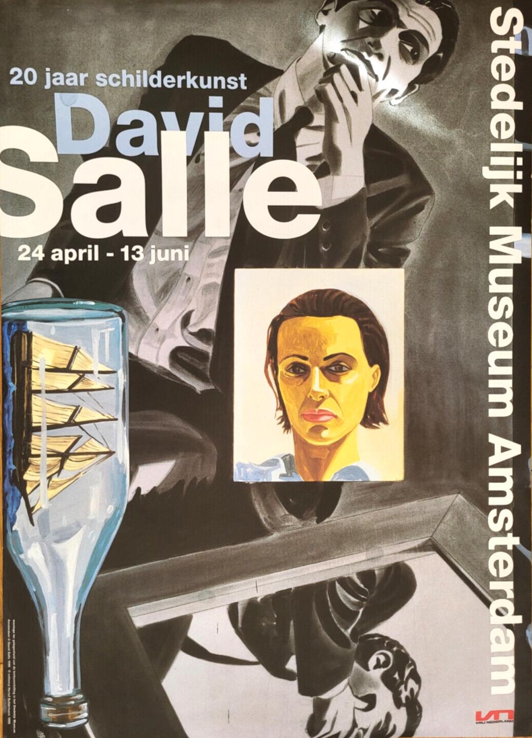 David Salle - Original Exhibition Poster - Stedelijk Museum Amsterdam ...