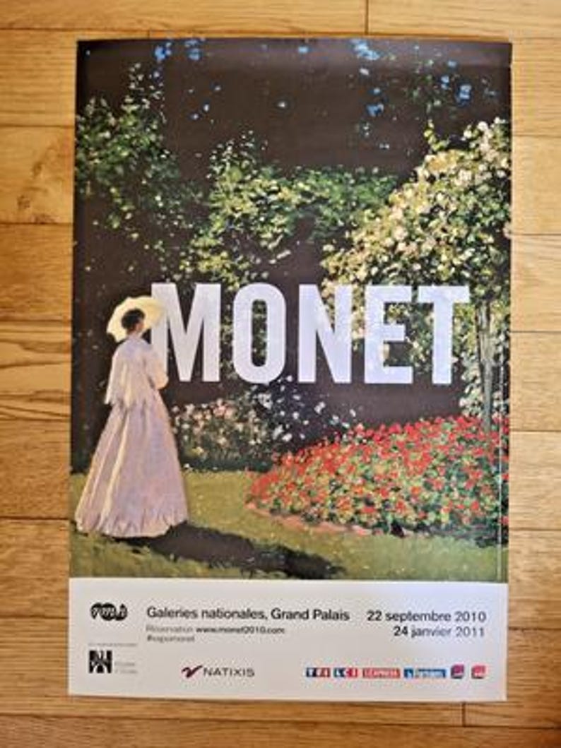 Claude Monet - Original Exhibition Poster - Grand Palais Paris - 2010 ...