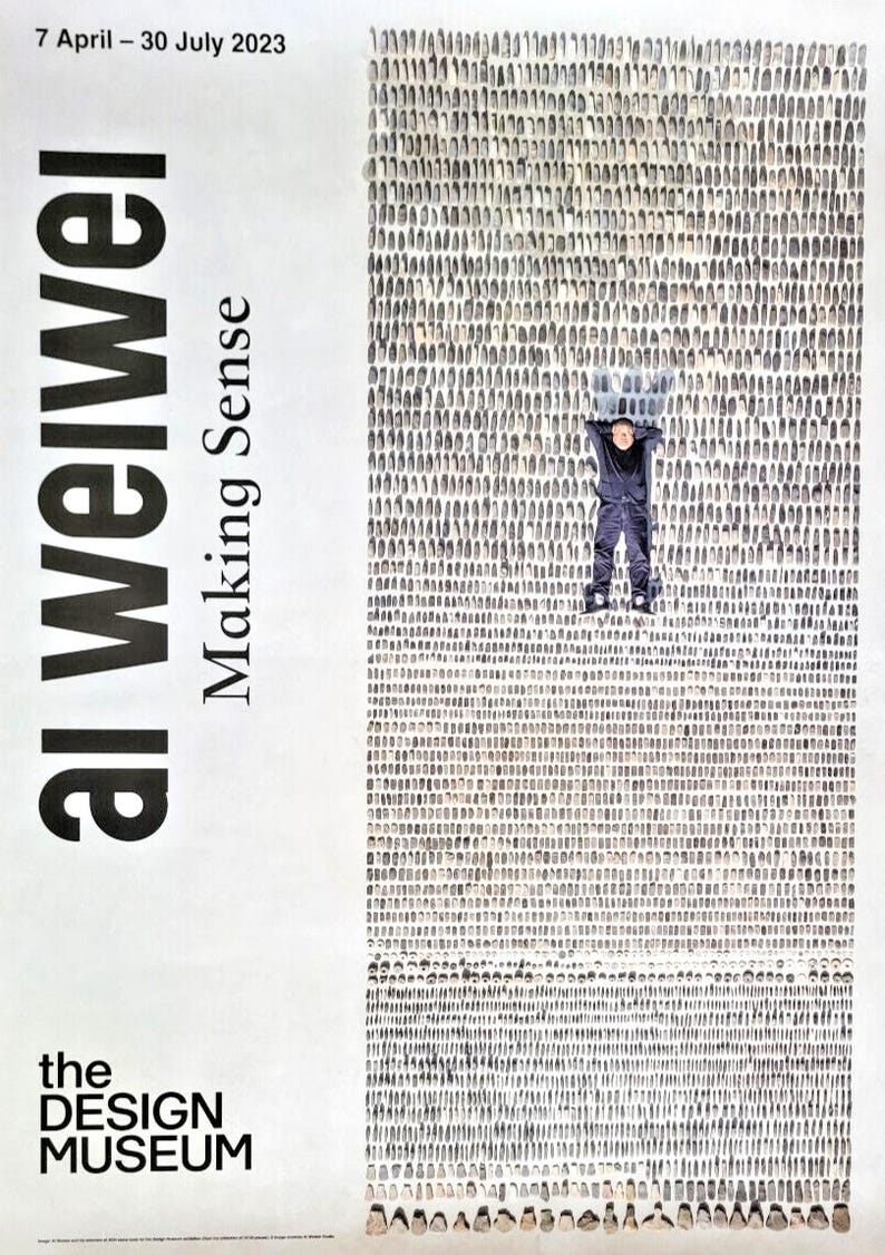 Ai Weiwei - Poster Original Exhibition - Design Museum London - 2023 - Etsy