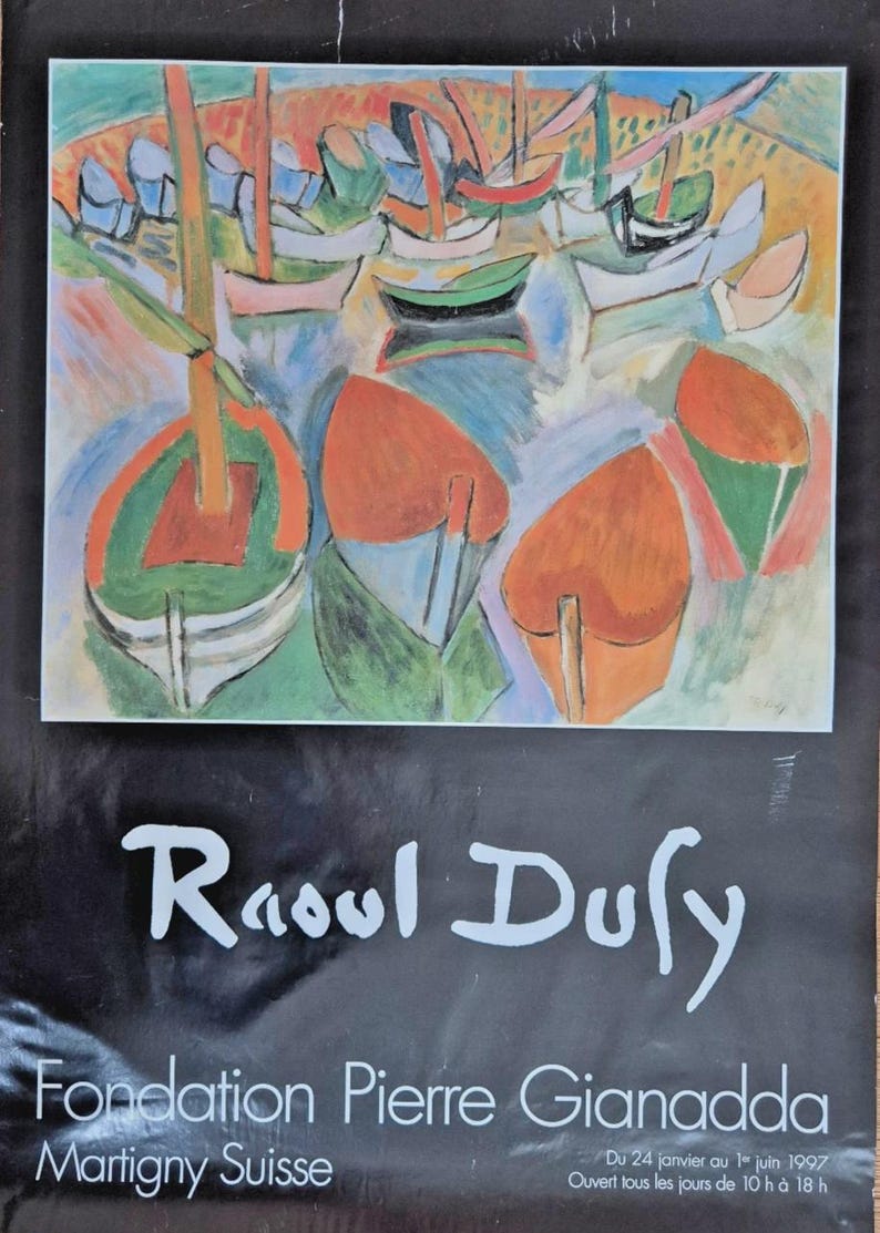 Raoul Dufy – Original Exhibition Poster – Fondation Gianadda Martigny ...