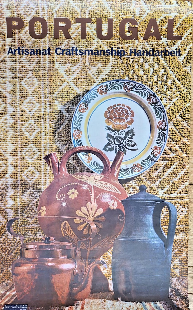 Portugal – Handicraft - Original Posters - – Very Rare – Poster - Circa ...