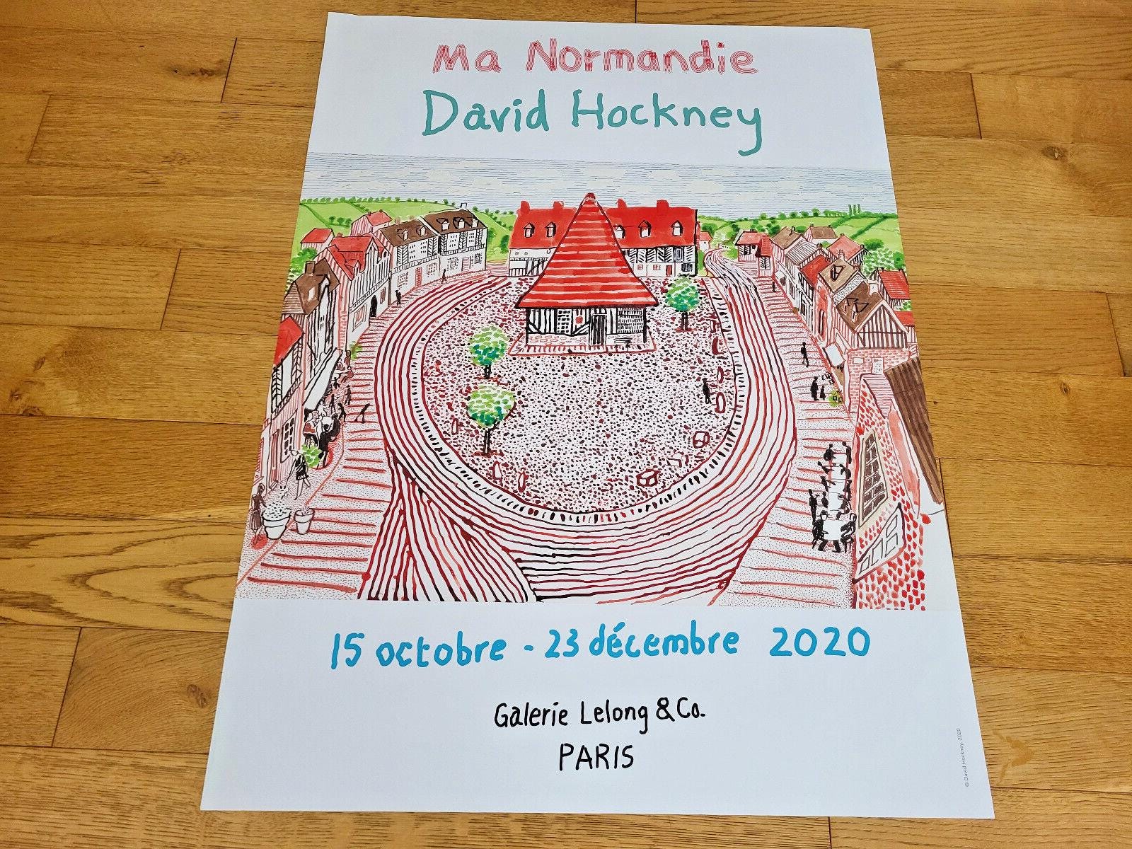 David Hockney - Original Exhibition Poster - Lelong Gallery Paris ...