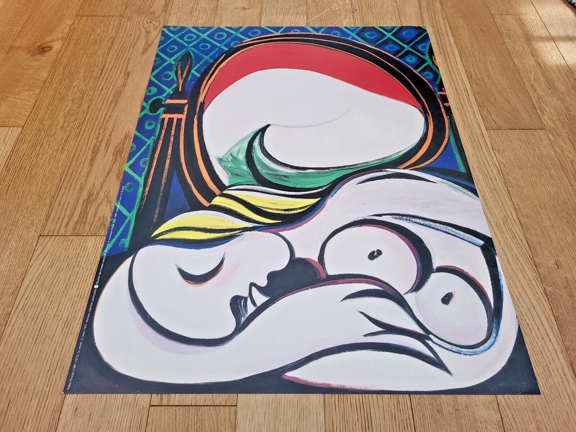 Pablo Picasso - Poster Original - the Mirror - Reunion National Museums ...