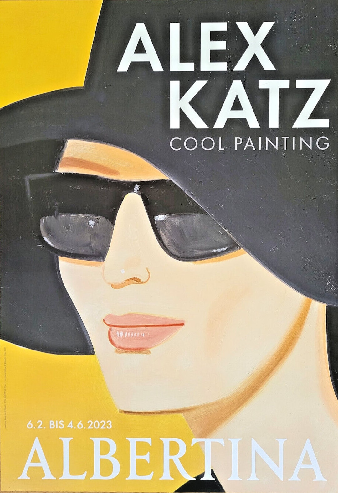Alex Katz - Original Exhibition Poster - Black Hat 2 - Albertina Wien ...