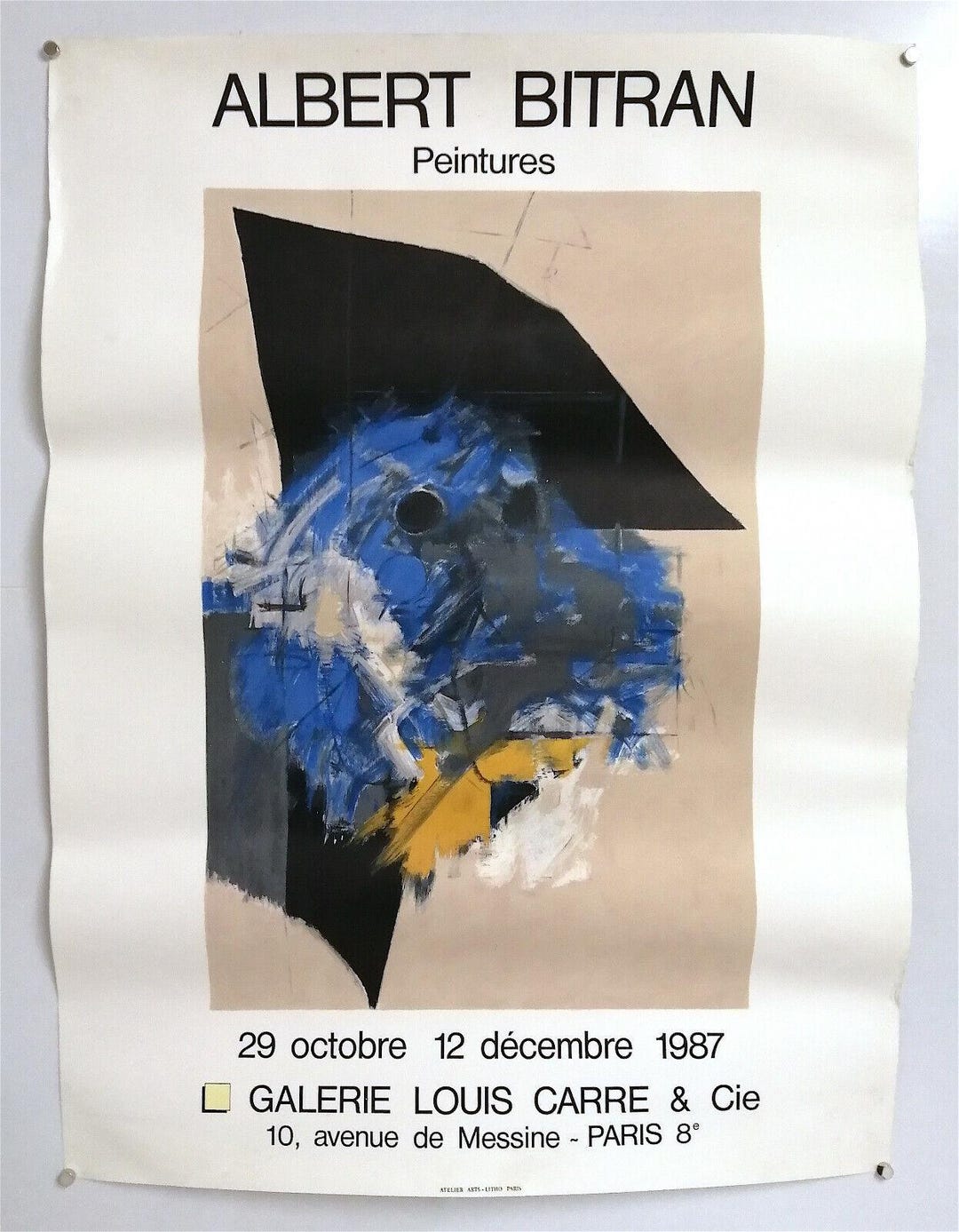 Albert Bitran Original Exhibition Poster G. Louis Square & Cie Poster ...