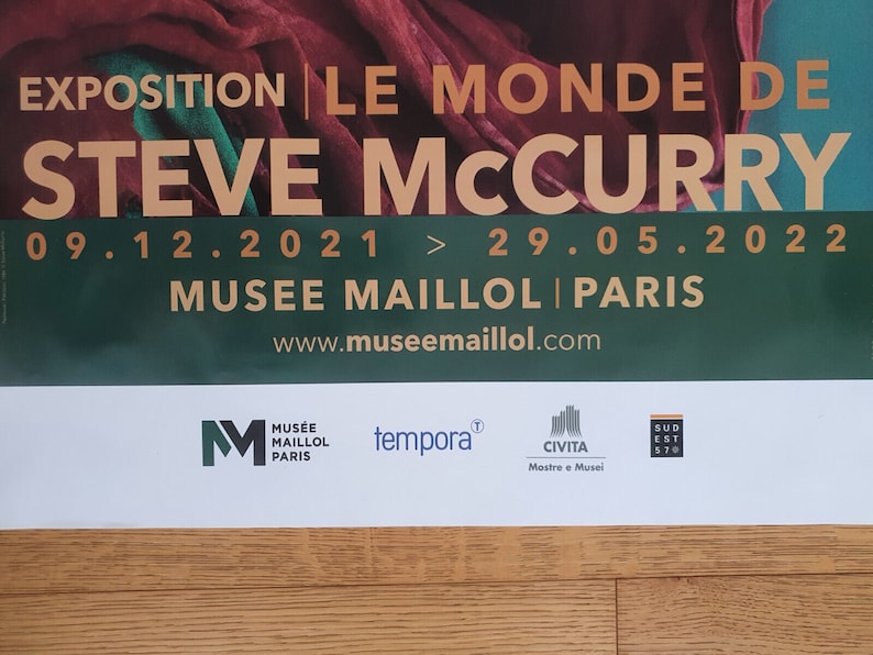 Steve Mccurry - Original Exhibition Poster - Paris - 2021 - 39 3/8x27 5 ...
