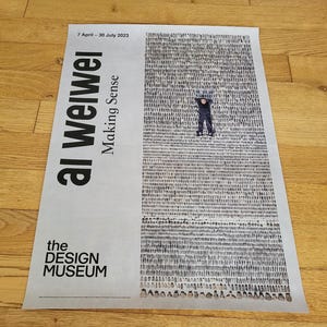 Ai Weiwei - Poster Original Exhibition - Design Museum London - 2023 - Etsy