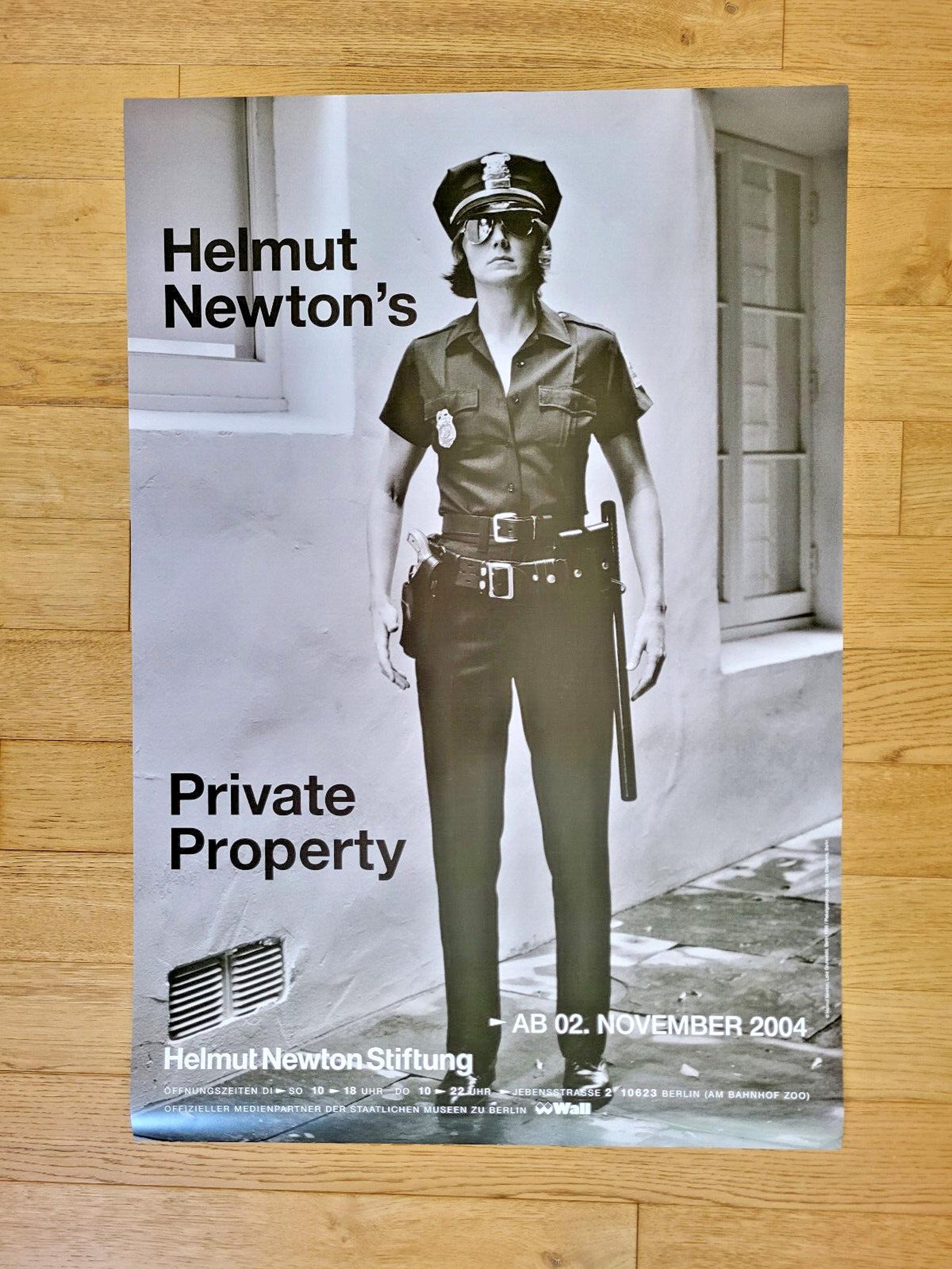 Helmut Newton - Poster Original Exhibition - Private Property - Berlin ...