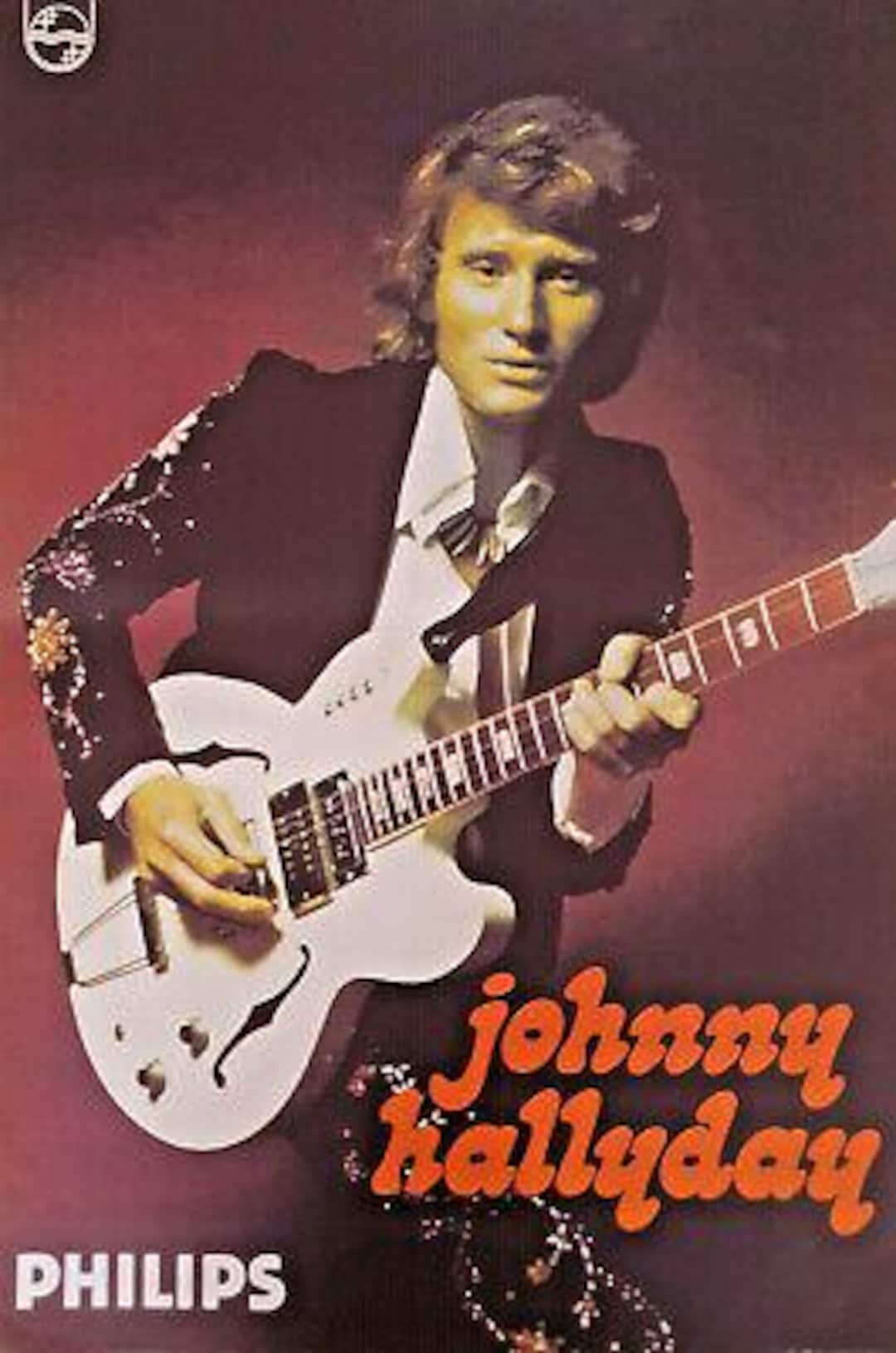 Johnny Hallyday - Original Poster of the Tour – Poster Philips - 1973/ ...
