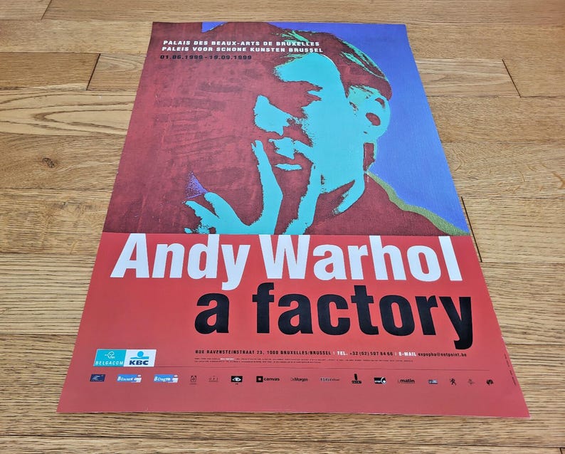 Andy Warhol - Original Exhibition Poster - A Factory - Brussels Fine ...