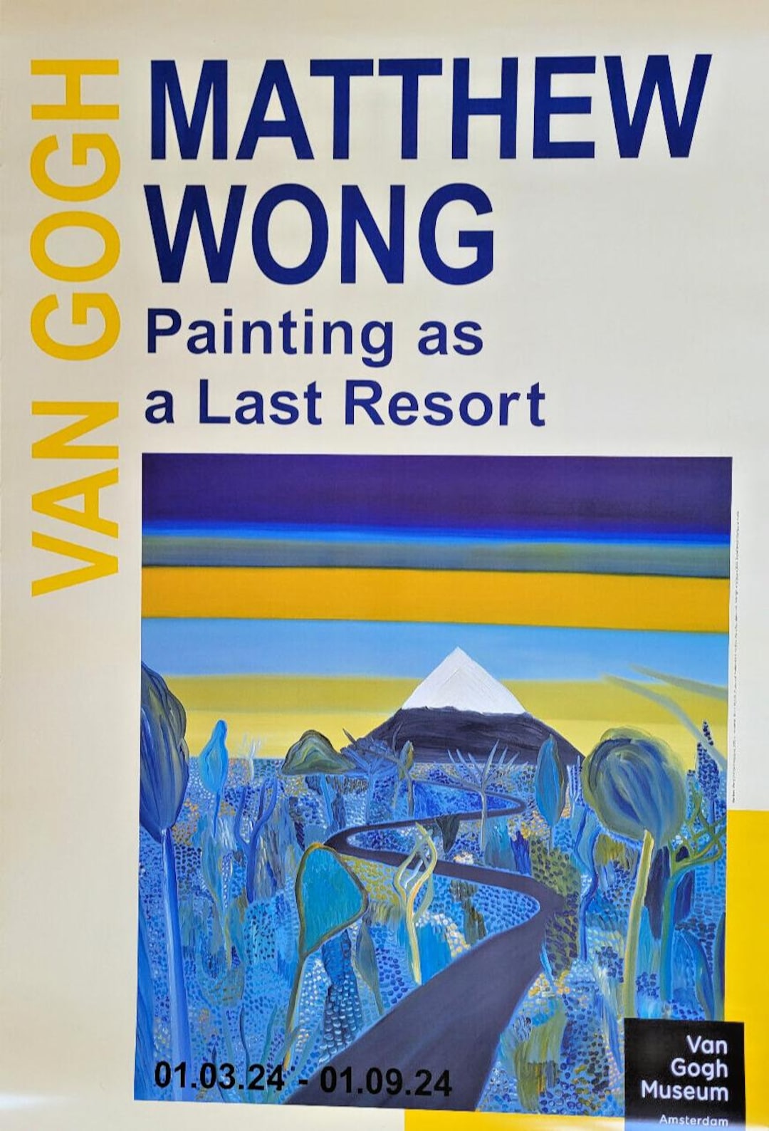 Matthew Wong - Poster Original Exhibition - Museum Van Gogh Amsterdam ...