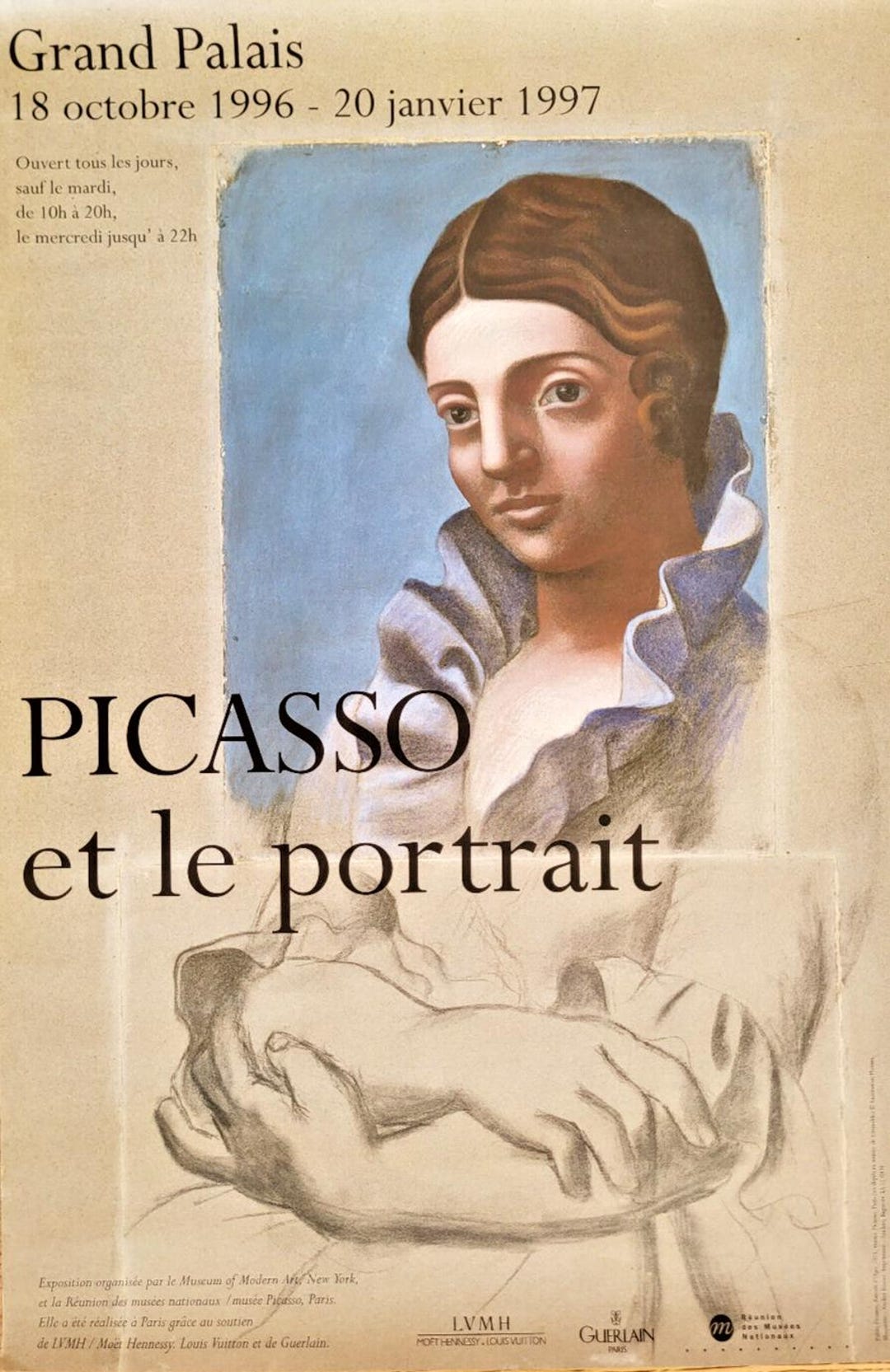 Pablo Picasso - Original Exhibition Poster - Grand Palais Paris - Rare ...