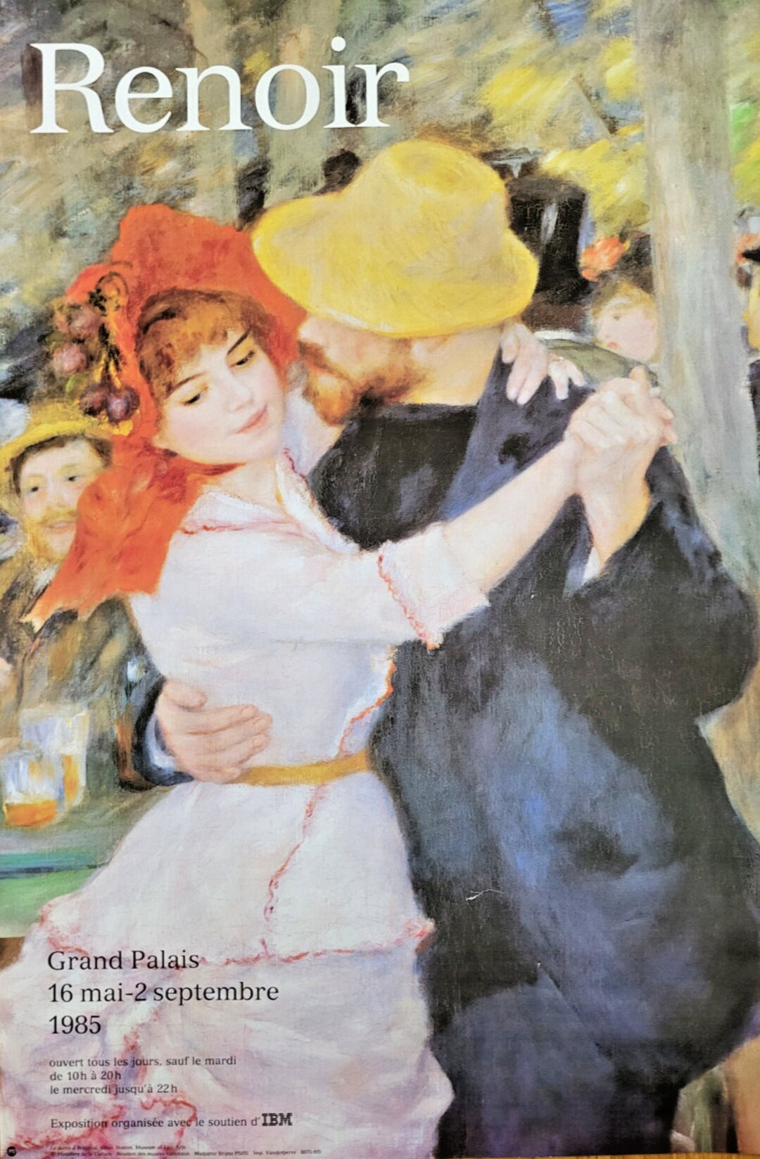 Auguste Renoir Original Exhibition Poster Grand Palais Paris 1985 - Etsy