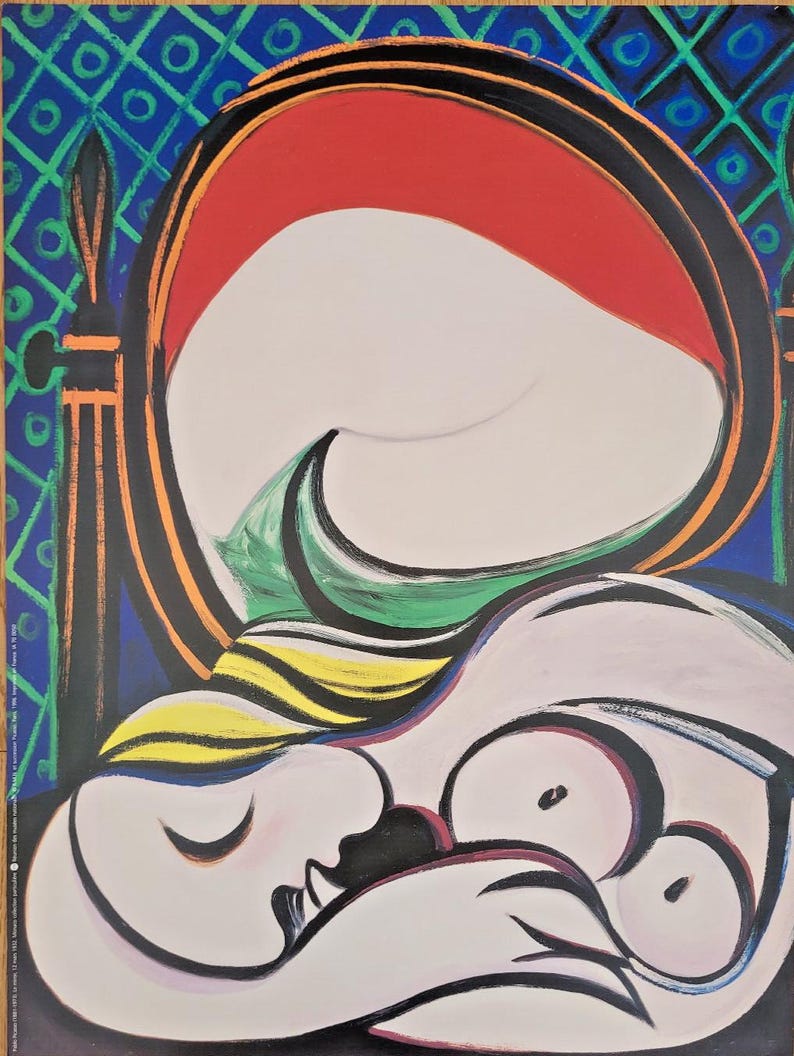 Pablo Picasso - Poster Original - the Mirror - Reunion National Museums ...