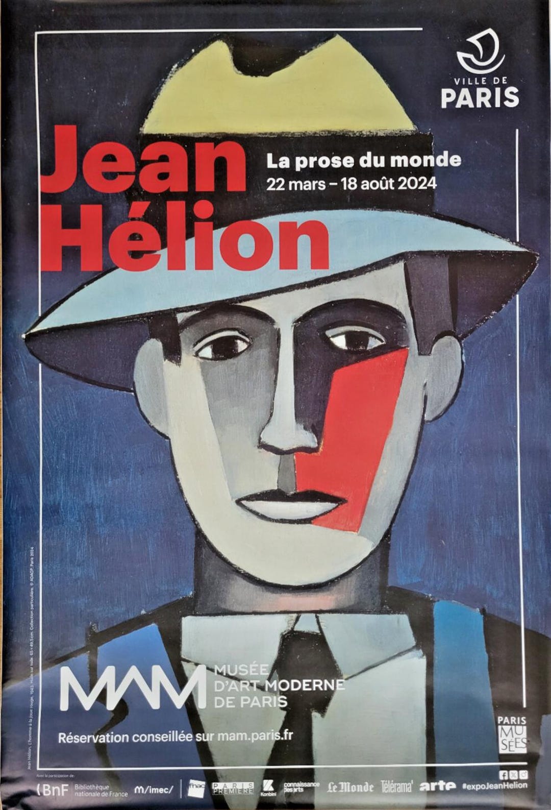 Jean Helion - Original Exhibition Poster - 68" X 47" Musee Art Moderne ...