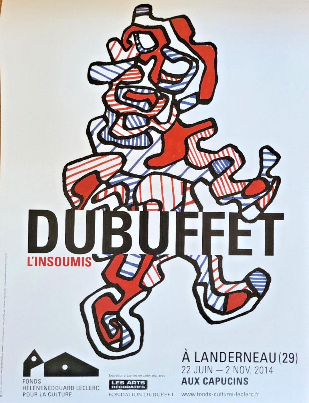 Jean Dubuffet Original Exhibition Poster Landerneau, France 2015 Rare ...