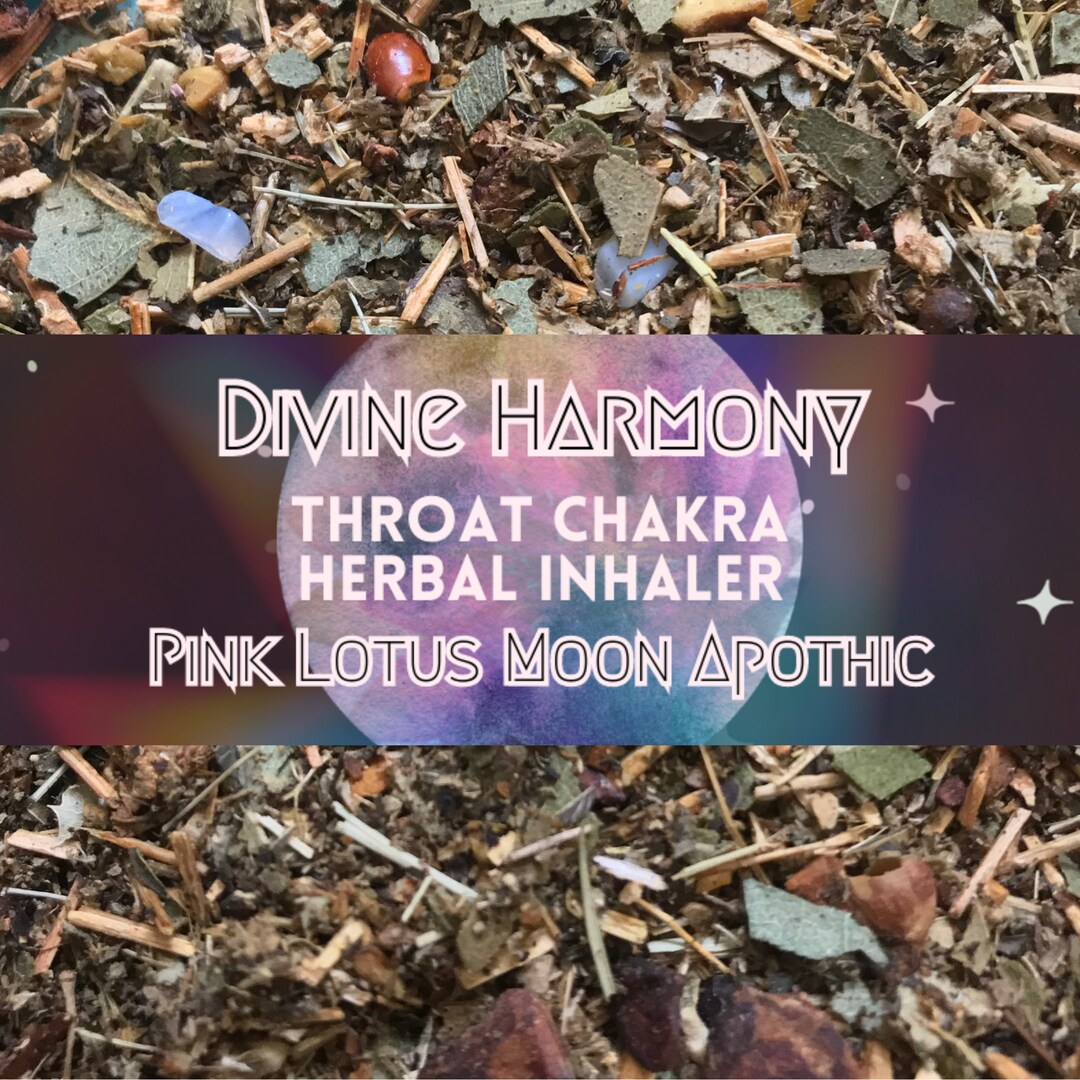 Divine Harmony Herbal Inhaler - Throat Chakra Support - Etsy