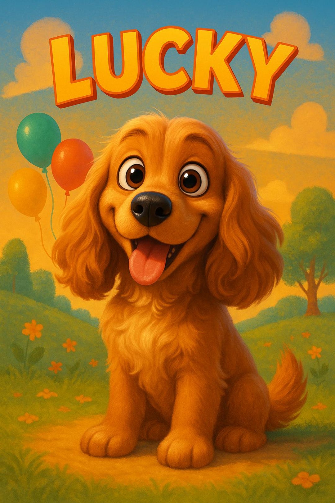 Personalized Pixar-style Pet Portrait – Custom Animated Pet Poster ...