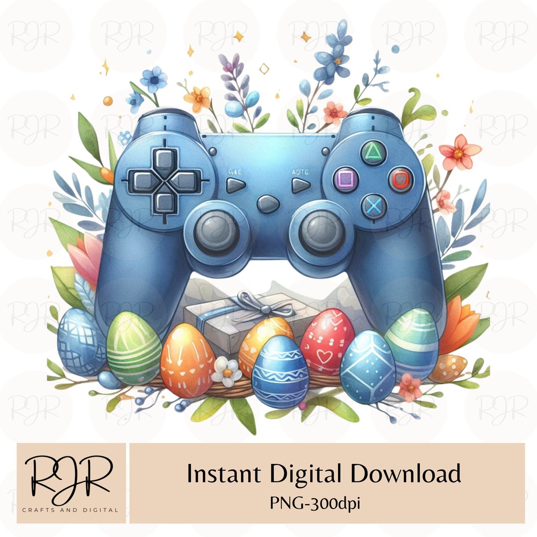 Easter Gaming Controller, Easter Gaming, PNG, Instant Digital Download ...