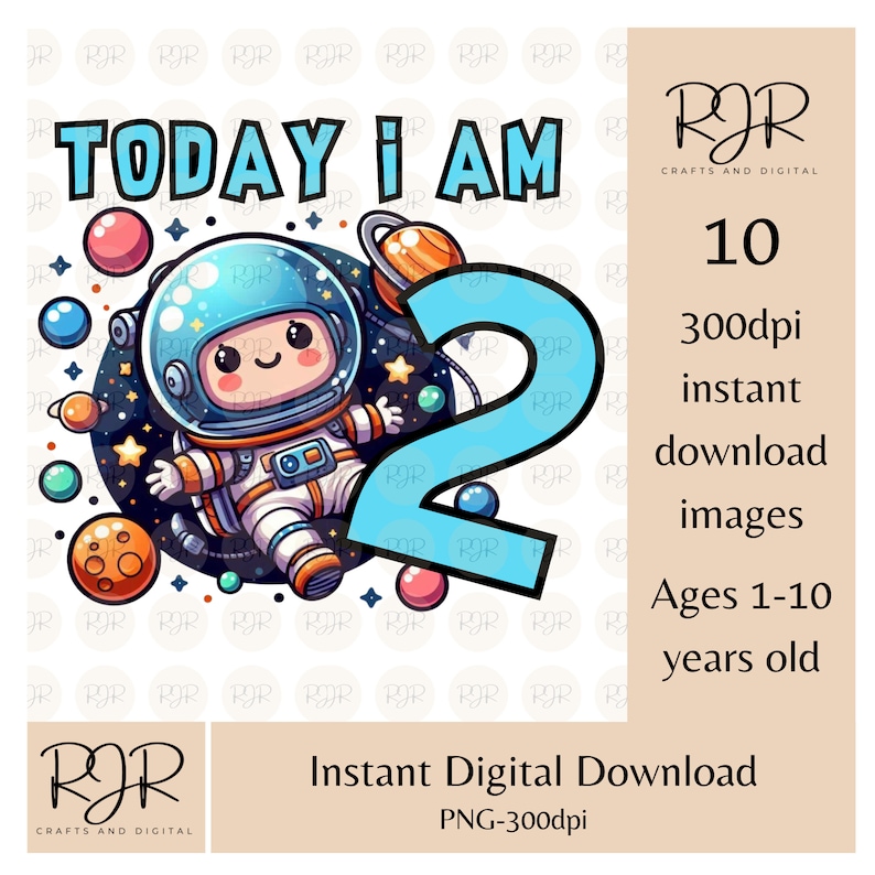 Astronaut, Cute Astronaut, I Am Two, Birthday Pyjamas, Boys 2nd ...