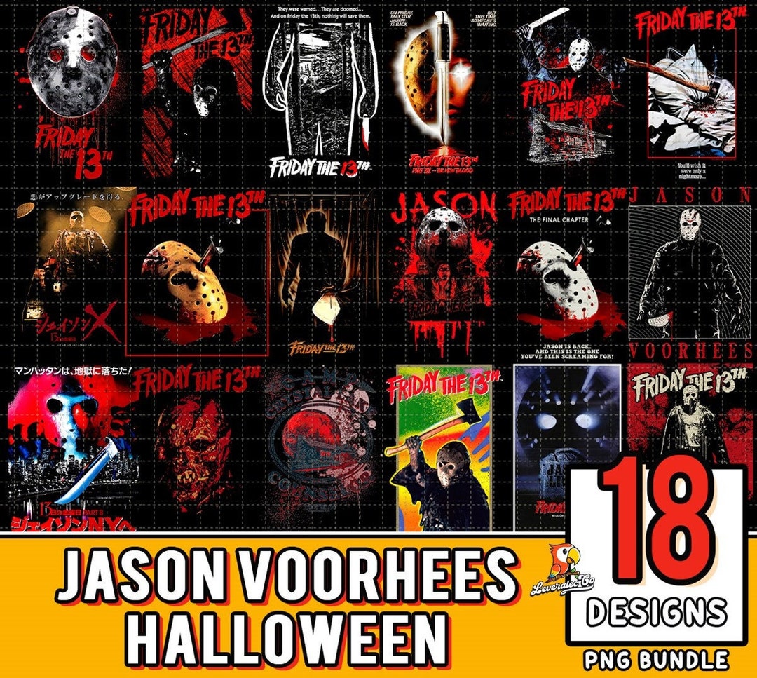 Jason Voorhees Horror Movie Design Bundle Jason Voorhees - Etsy