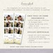 Simple Floral Photo Booth Template for Spring Wedding in Buttercup ...