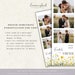 Simple Floral Photo Booth Template for Spring Wedding in Buttercup ...