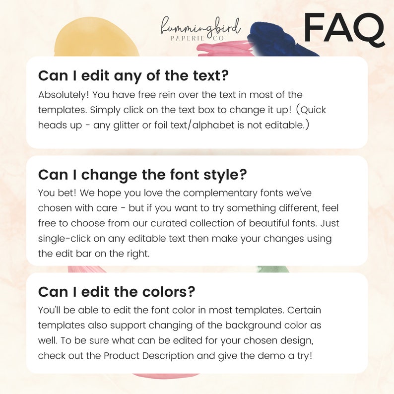 Modern Floral Photo Booth Template for Spring Wedding in Buttercup ...