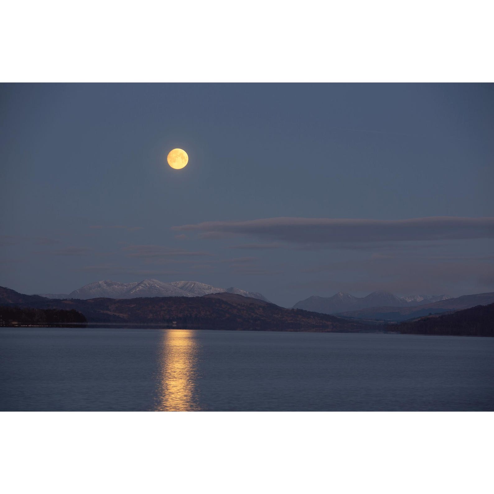 Moonset, Full Moon, Wall Art, Photo Art, Home Decor, Unframed - Etsy