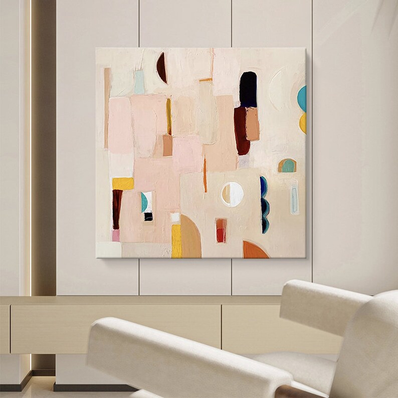 Extra Large Modern Wall Painting, Abstract Canvas Wall Art, Colorful ...