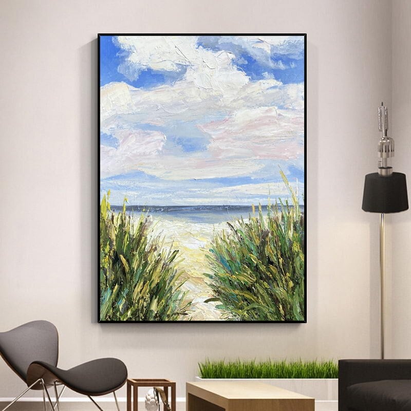 Extra Large Landscape Oil Painting on Canvas, Original Abstract ...