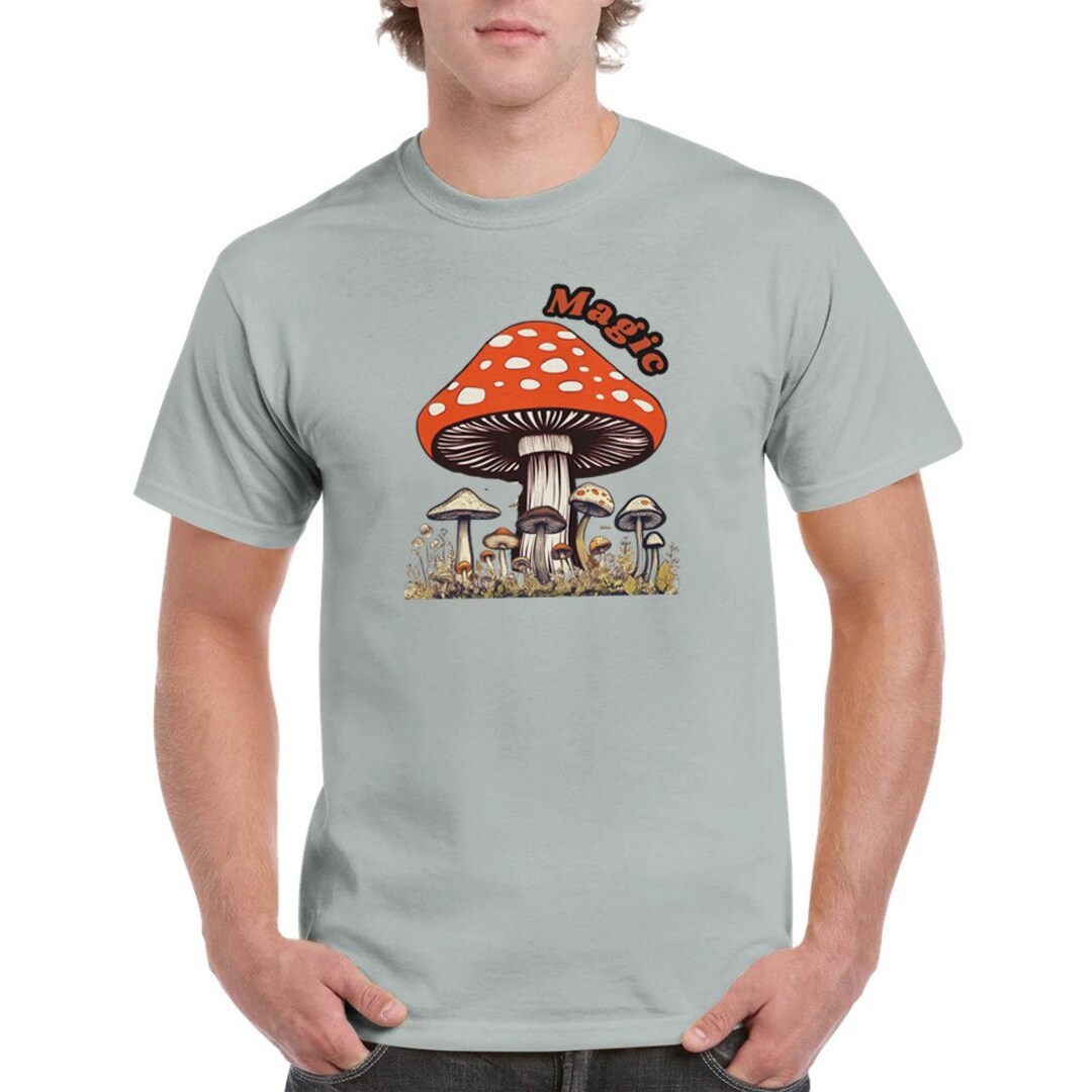 Mushroom Clothing Magic Enchanted Fungi Trending Unisex Mushroom Tshirt ...