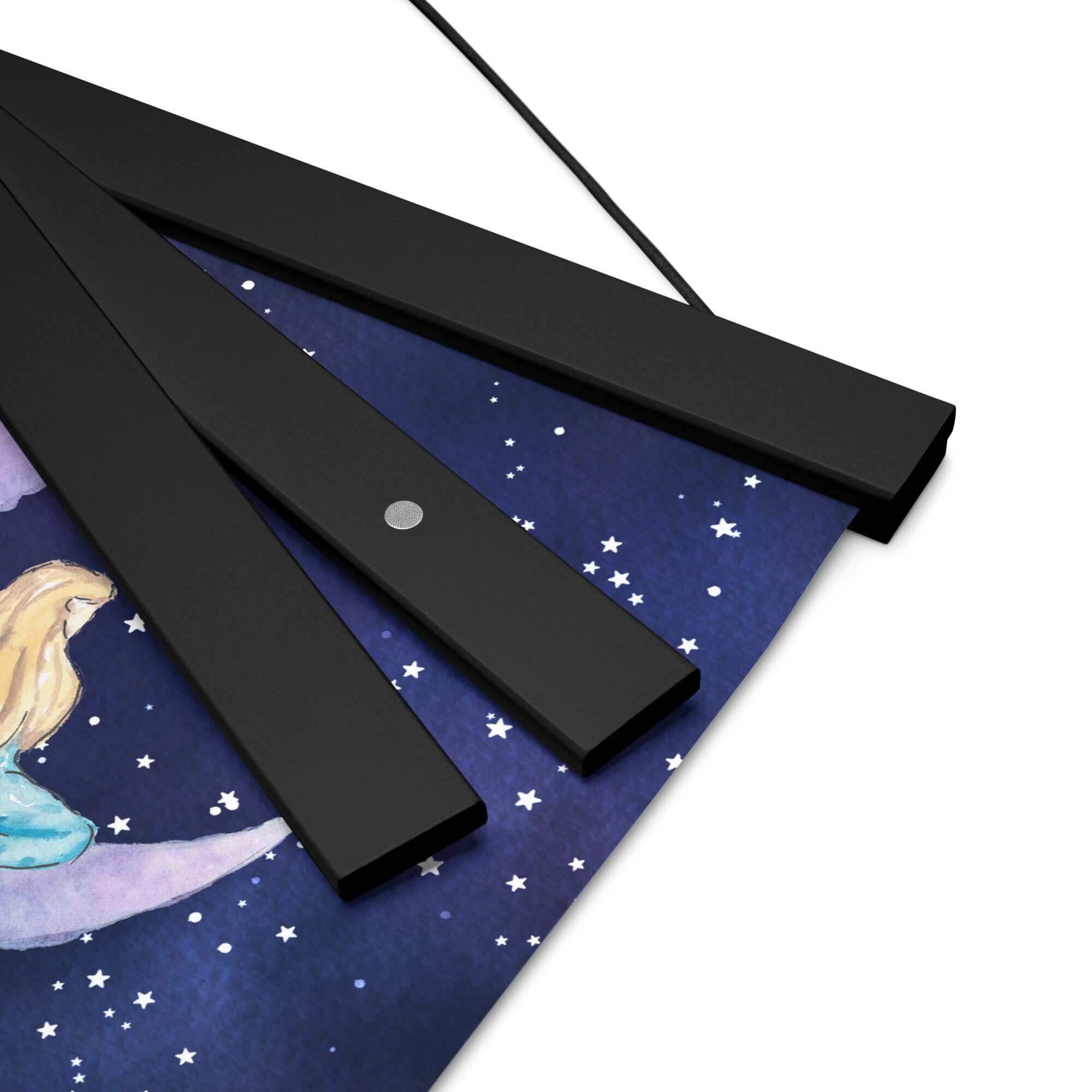 Celestial Mermaid on the Moon Poster With Magnetic Hangers, Moon and ...