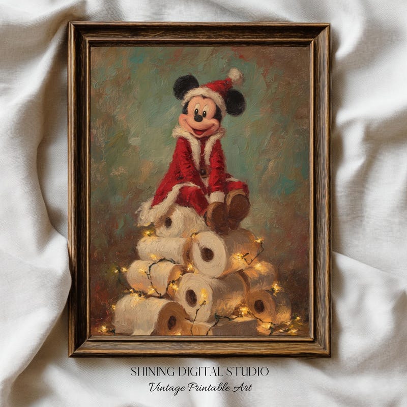Mickey Mouse Toilet Print - Etsy
