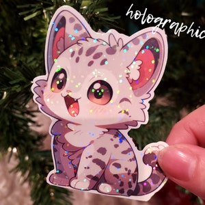 Adorable Snow Leopard Vinyl Sticker Pack Water Resistant Cute Baby ...