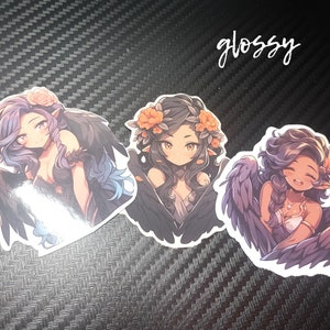 Pretty Harpy Waifus Vinyl Sticker Pack | Water Resistant Cute Anime ...