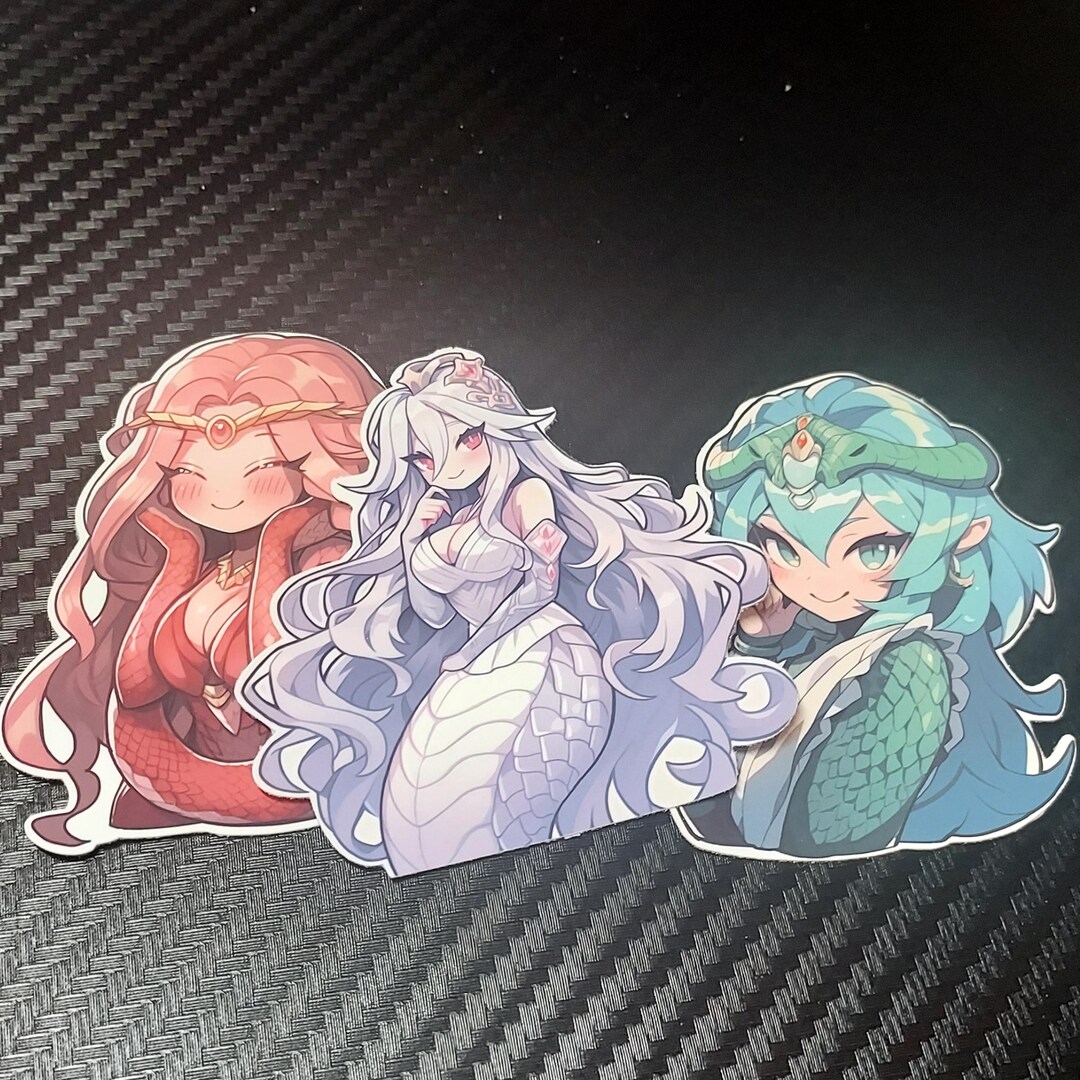 Lamia Monster Girl Vinyl Sticker Pack Water Resistant, Tear Resistant ...